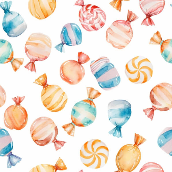 Download Colorful Candy Cane and Lollipop Seamless Pattern Patterns ...