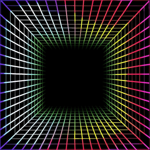 Download Colorful Grid Squares on Black Background Backgrounds Online ...