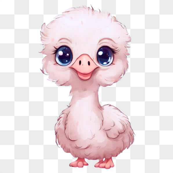 Descarga Patito Blanco Kawaii con Grandes Ojos Azules Kawaii En Línea ...