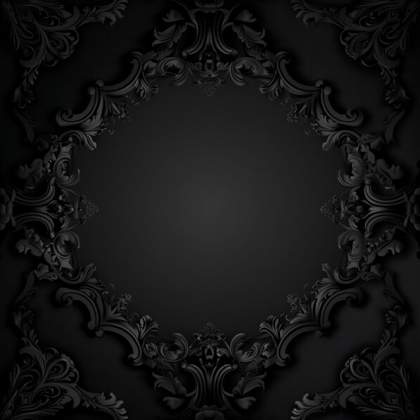 Download Ornate Black Background with Floral Ornaments Backgrounds ...