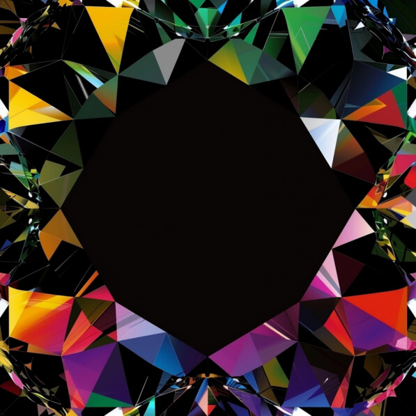 Download Colorful Diamond Shapes on Black Background Backgrounds Online ...