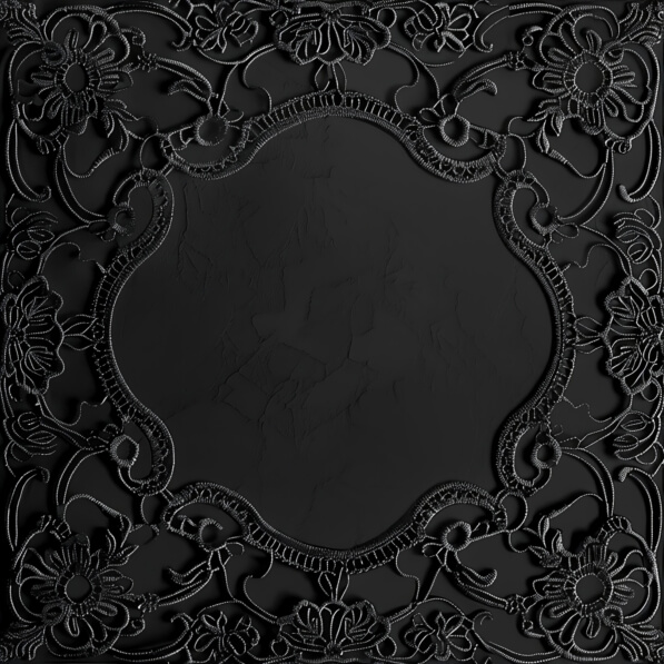 Download Ornate Floral Design Black Frame Backgrounds Online - Creative ...