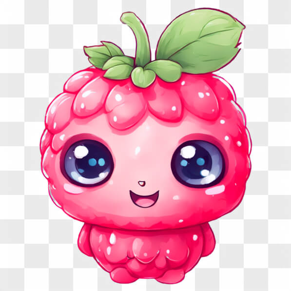 Download Kawaii Pink Raspberry Kawaii Online - Creative Fabrica