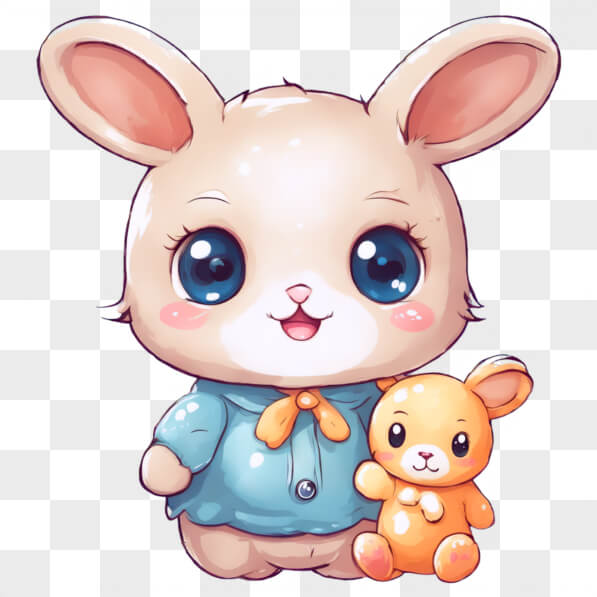 Download Kawaii Cartoon Bunny with Embroidered Teddy Bear Kawaii Online ...