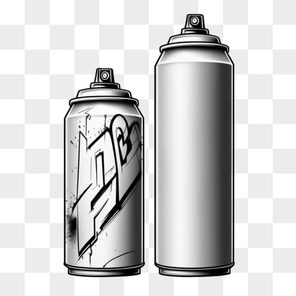 Download Two Spray Cans with Graffiti and Text Sketches Online ...