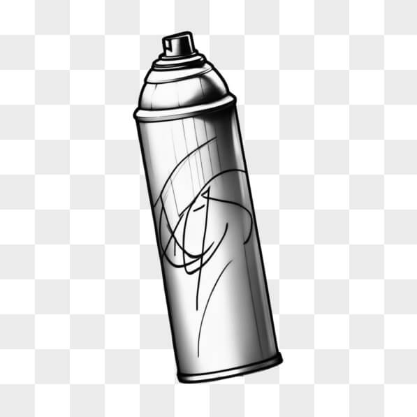 Download Black and White Drawing of Aerosol Spray Can Sketches Online ...