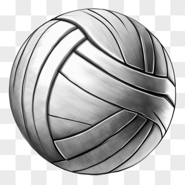 Download Detailed Volleyball Ball Drawing Sketches Online - Creative ...