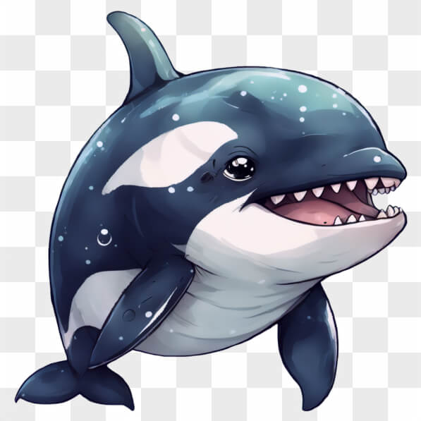 Download Kawaii Cartoon Orca Whale Illustration Kawaii Online ...