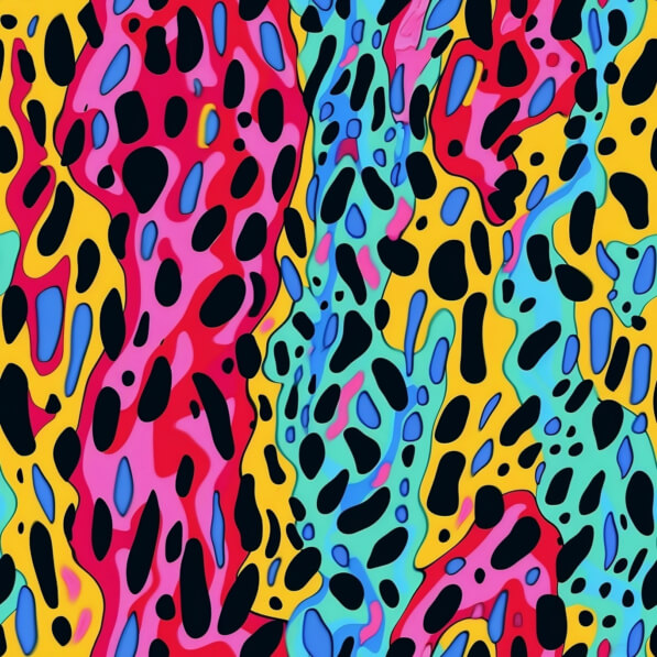 Download Colorful Abstract Pattern with Animal Print Spots and Dots ...