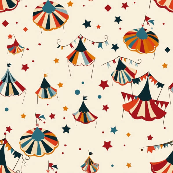 Download Colorful Circus Tent Seamless Pattern Patterns Online ...