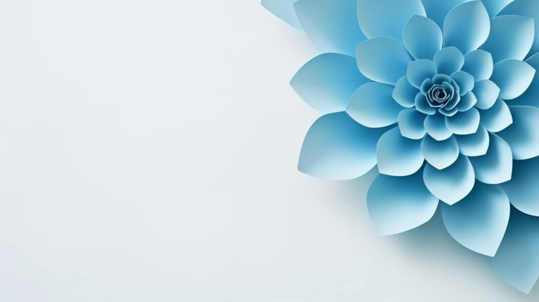 Download Blue Paper Flower on White Background Backgrounds Online ...