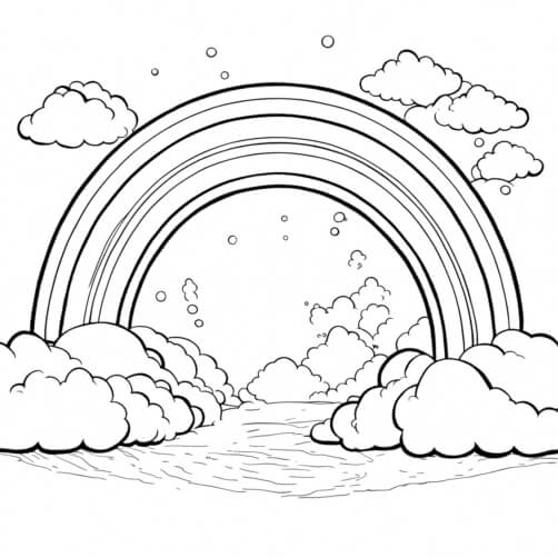 Download Disney Castle Coloring Page: Cinderella's Castle and Rainbow ...