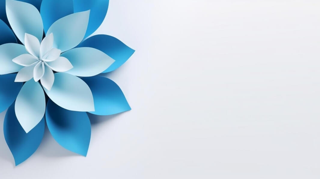 Download Blue Paper Flower on White Background Backgrounds Online ...