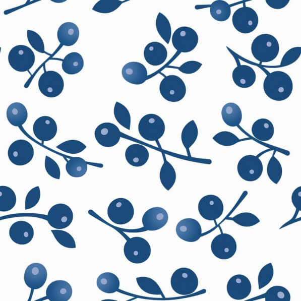Download Seamless Blue Berries Pattern Patterns Online - Creative Fabrica