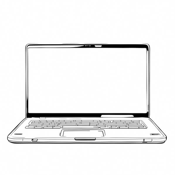 Download Open Laptop Computer Drawing Coloring pages Online - Creative ...