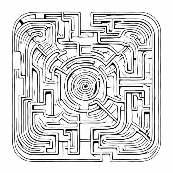 Download Labyrinth Stock Vector Illustration Coloring pages Online ...