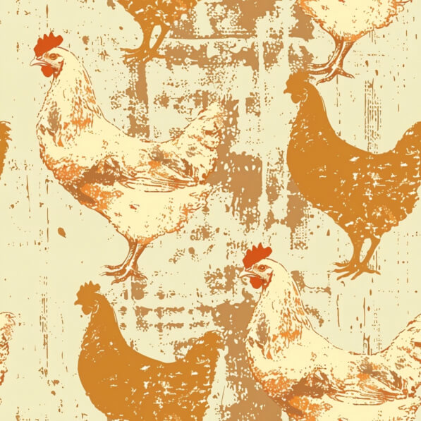Download Seamless Chicken Pattern Patterns Online - Creative Fabrica