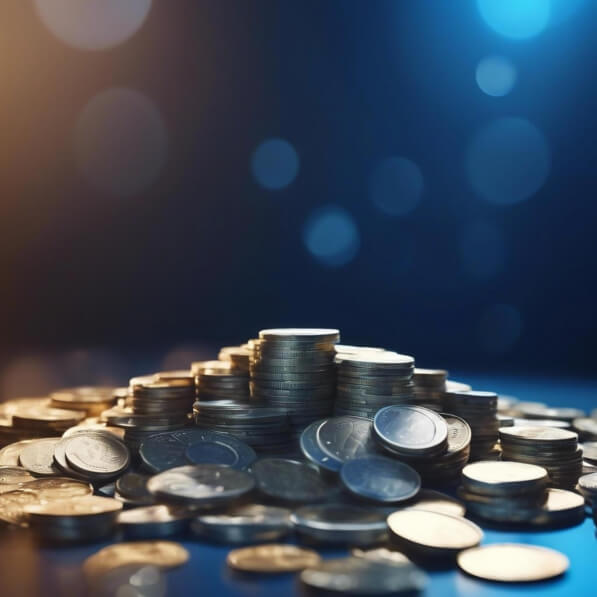 Download Stack of Silver Coins Backgrounds Online - Creative Fabrica