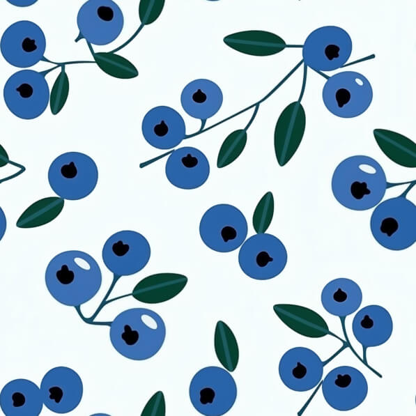 Download Seamless Blueberry Pattern Patterns Online - Creative Fabrica
