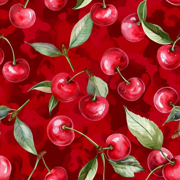 Download Cherry Pattern for Home Decor Patterns Online - Creative Fabrica