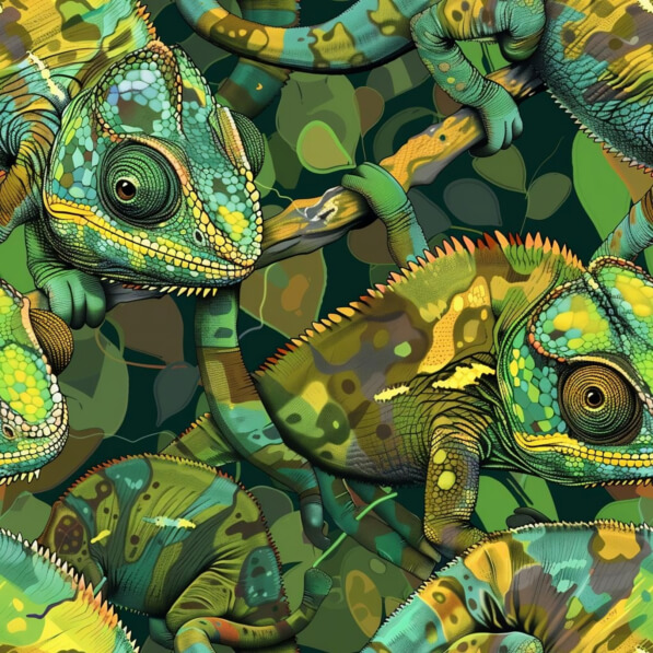 Download Colorful Chameleon Lizard Seamless Pattern Patterns Online ...