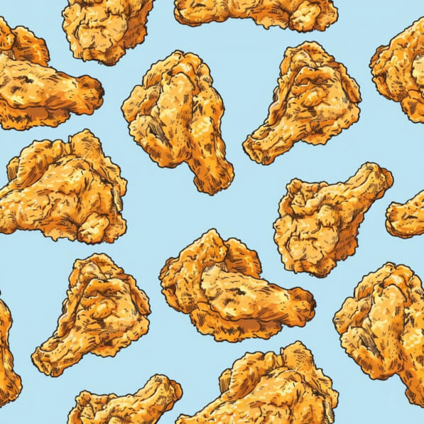 Download Fried Chicken Wings Seamless Pattern Patterns Online ...