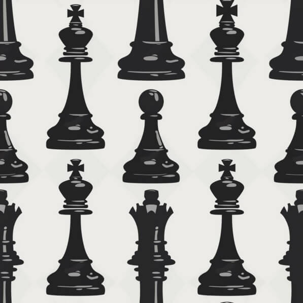 Download Black and White Chess Pieces Seamless Pattern Patterns Online ...