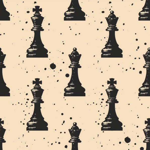 Download Seamless Chess Piece Pattern on Beige Background Patterns ...