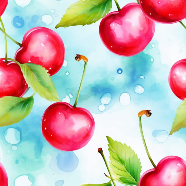 Download Seamless Red Cherry Pattern Patterns Online - Creative Fabrica