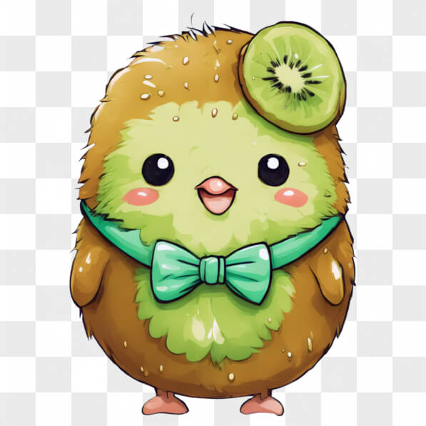 Descarga Pollo Kawaii con Lazo y Fruta Kiwi Kawaii En Línea - Creative ...