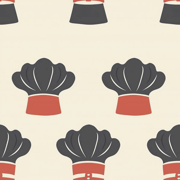 Download Chef's Hat Seamless Pattern Patterns Online - Creative Fabrica