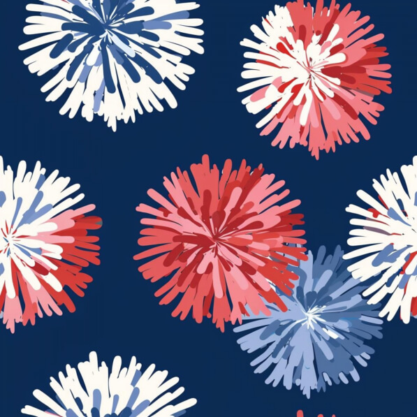 Download Red, White, and Blue Pom-Pom Pattern Patterns Online ...