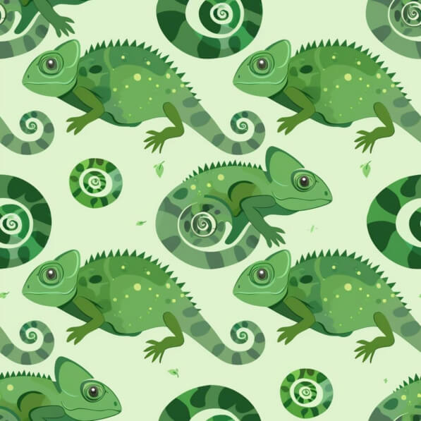 Download Green Chameleons Seamless Pattern Patterns Online - Creative ...