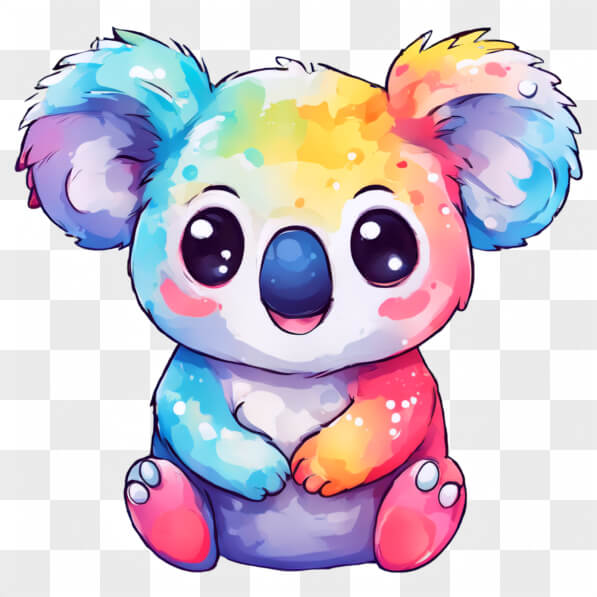 Download Colorful Kawaii Cartoon Koala Bear Kawaii Online - Creative ...