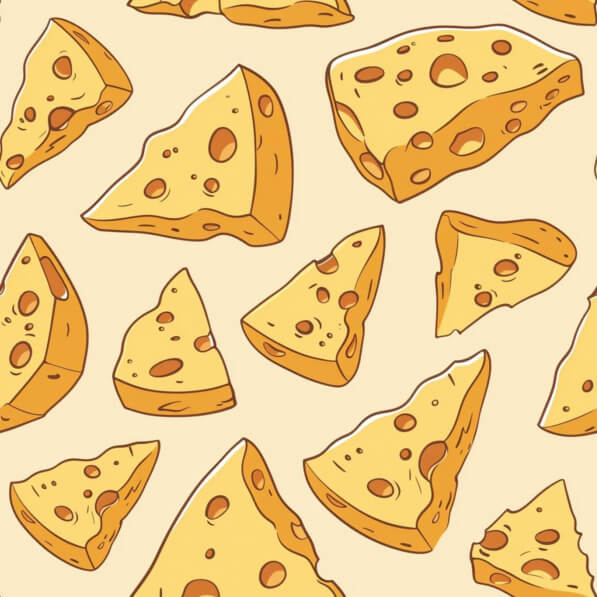 Download Cheese Pattern Inspired by 'Cheeseburger' from 'The Simpsons ...