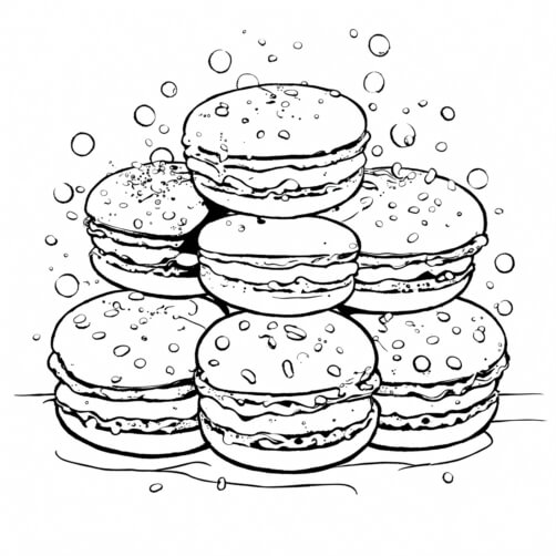 Download Stack of Burgers Educational Coloring Page Coloring pages ...
