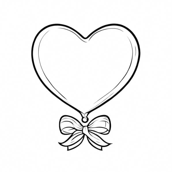 Download Heart-Shaped Balloon Craft and Coloring Page Coloring pages ...