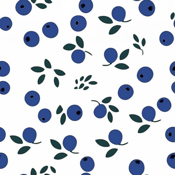 Download Seamless Blueberry Pattern Patterns Online - Creative Fabrica