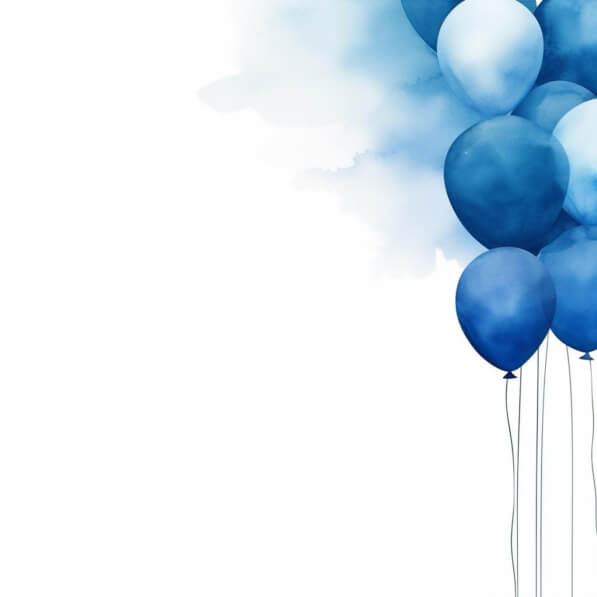 Descarga Pintura Abstracta en Acuarela de Globos Azules y Blancos ...