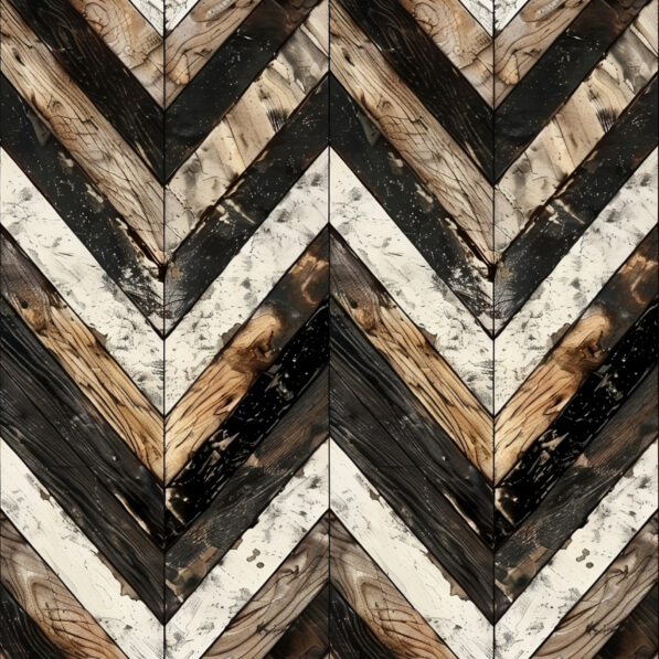 Baixe Padrão de Chevron de Madeira Preto, Branco e Marrom Padrões - Creative Fabrica