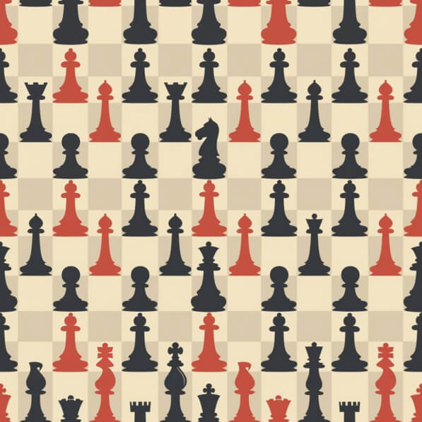 Download Chess Pieces Seamless Pattern Patterns Online - Creative Fabrica