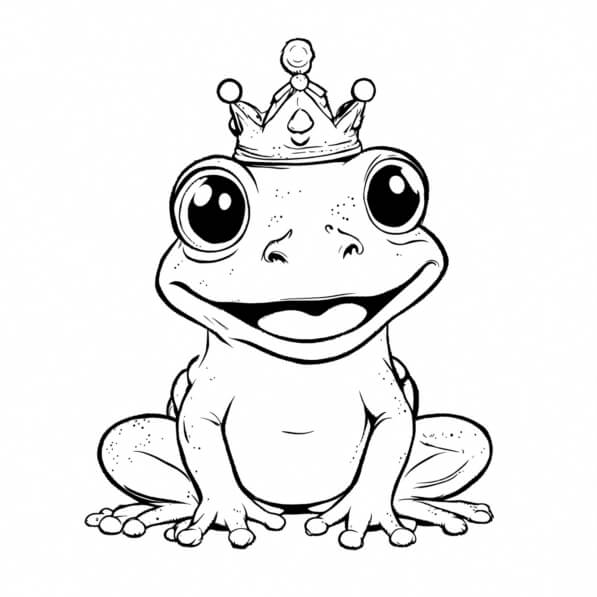 Download Cartoon Frog Coloring Page Coloring pages Online - Creative ...