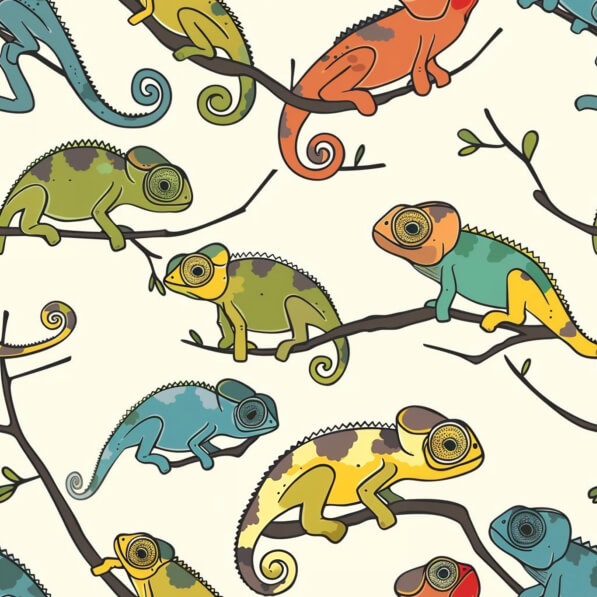 Download Colorful Chameleon Lizard Pattern Patterns Online - Creative ...