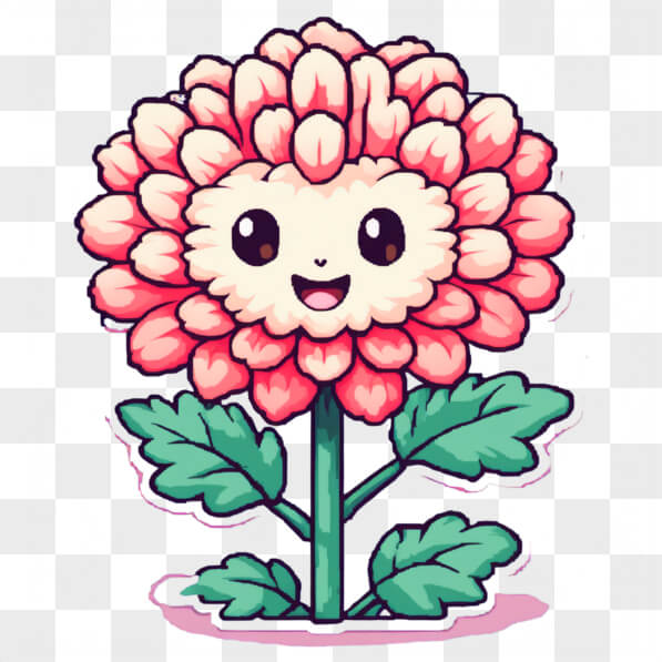 Télécharger Fleur rose Kawaii avec visage souriant Kawaii En Ligne ...