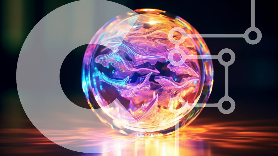 Colorful Glass Object Glowing in the Dark stock photo | Creative Fabrica