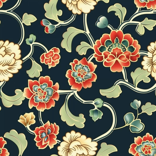 Download Seamless Floral Pattern in Chinese Style Patterns Online ...