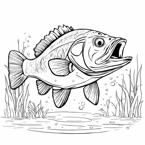 Download Abstract Fish Jumping Out of Water Coloring pages Online ...