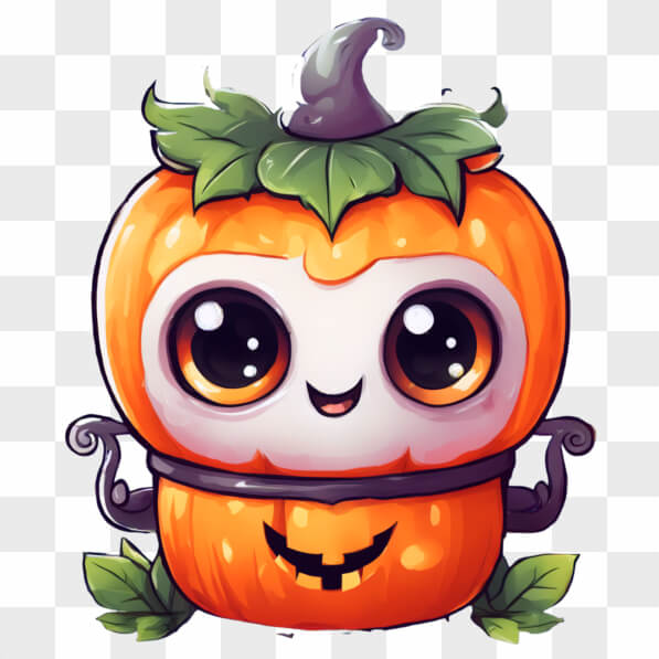 Download Kawaii Cute Cartoon Pumpkin Kawaii Online - Creative Fabrica