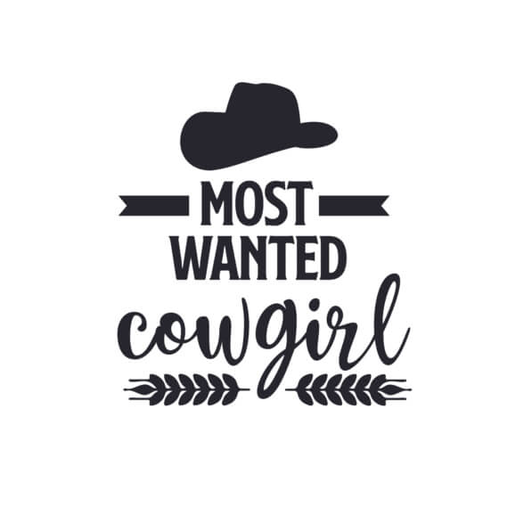 Download Most Wanted Cowgirl Cowboy Hat with Words Quotes Online ...