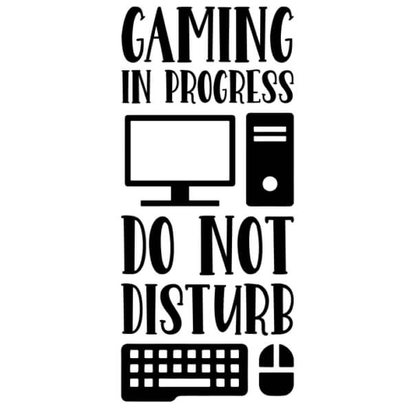 Download Black and White Gaming in Progress Sign Quotes Online ...